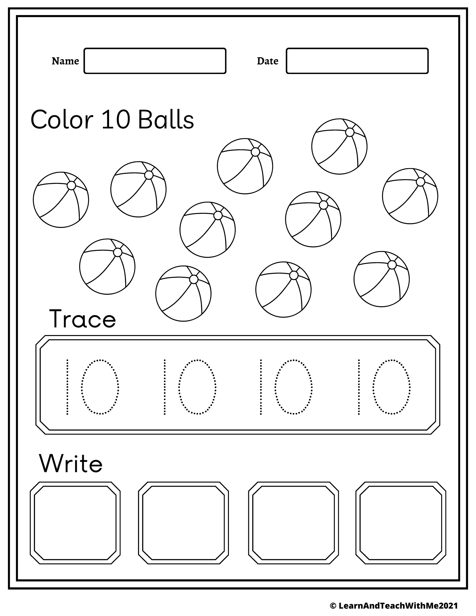 Numbers 1-20 Trace and Write Worksheets | Made By Teachers