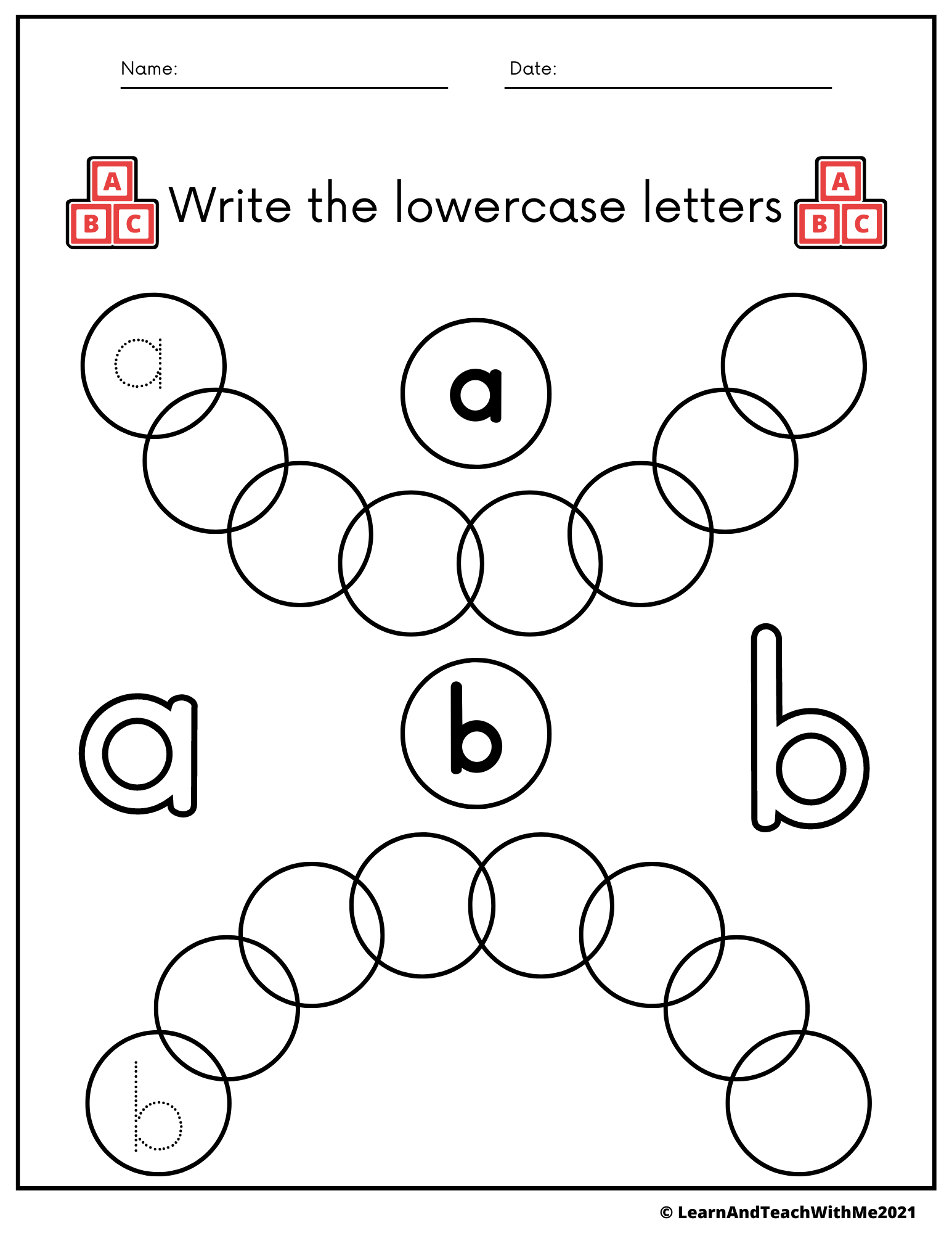 Lowercase Letters Writing Worksheets | Made By Teachers