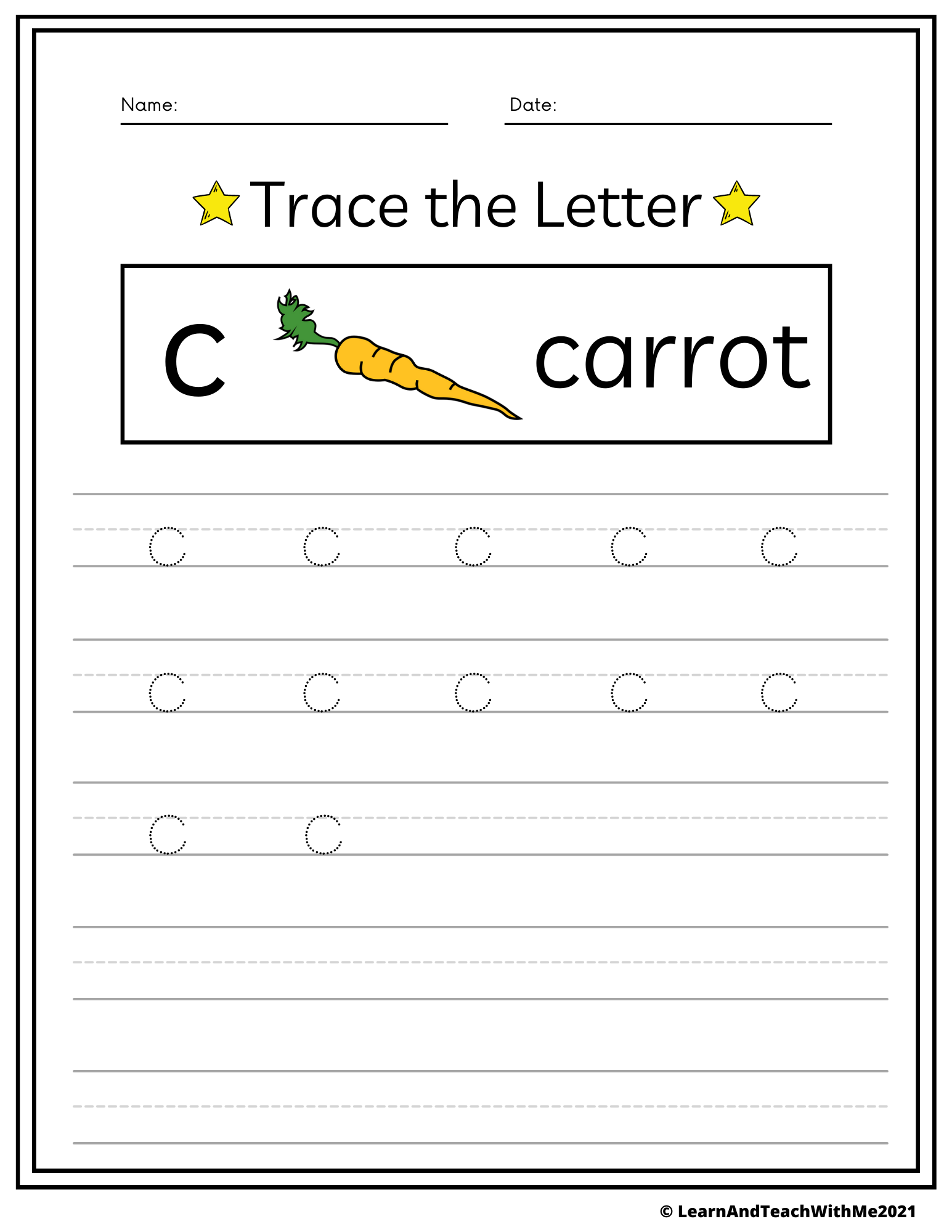 Alphabet Lowercase Letters Tracing and Writing Worksheets | Made By ...
