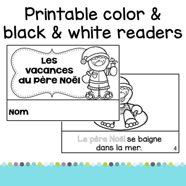 French Christmas Noël Readers Bundle Print & Boom Cards with Audio ...