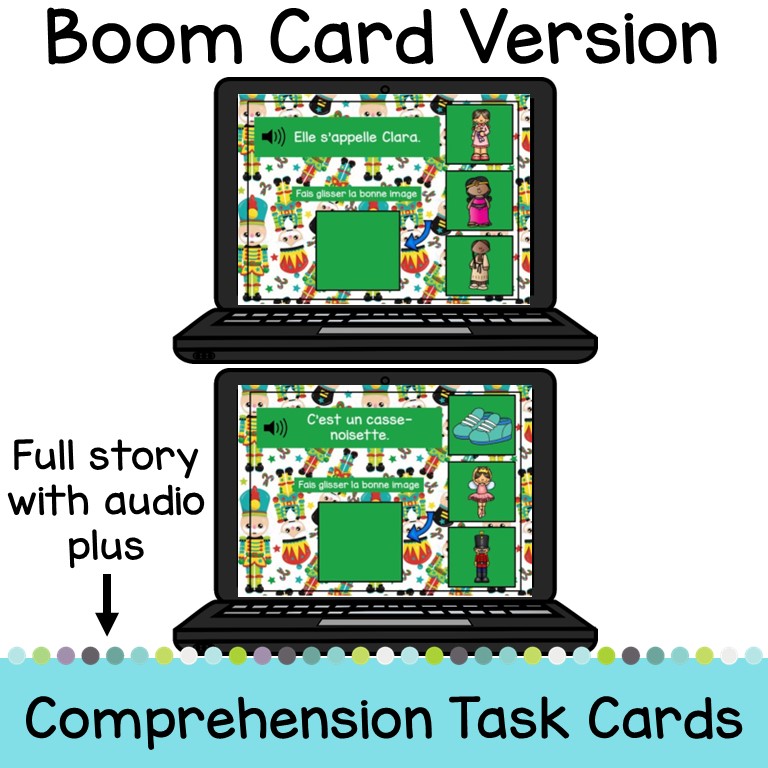 French Christmas Noël Readers Bundle Print & Boom Cards with Audio ...