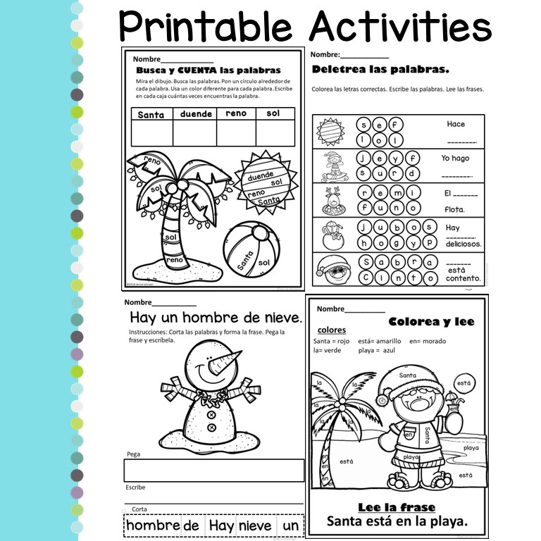 Spanish Christmas Readers Bundle Navidad - Print & Boom Cards with ...