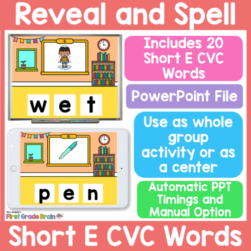 Short I Phonics Activity CVC Word Work Interactive PowerPoint - Reveal ...