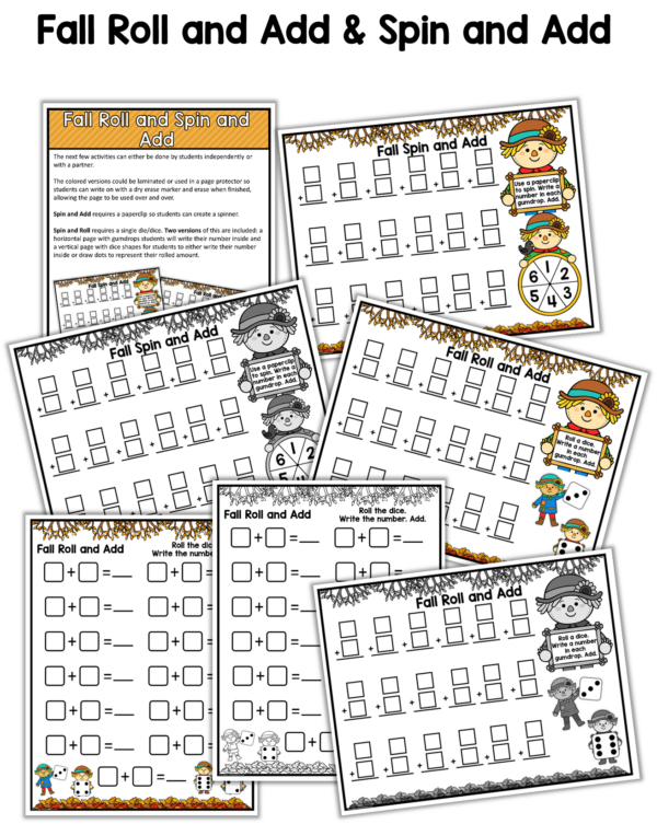 Fall Math Games: Fun Themed Addition Math Games | Made By Teachers