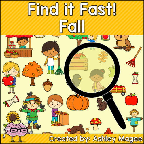 Fall Find it Fast Card Game | Made By Teachers