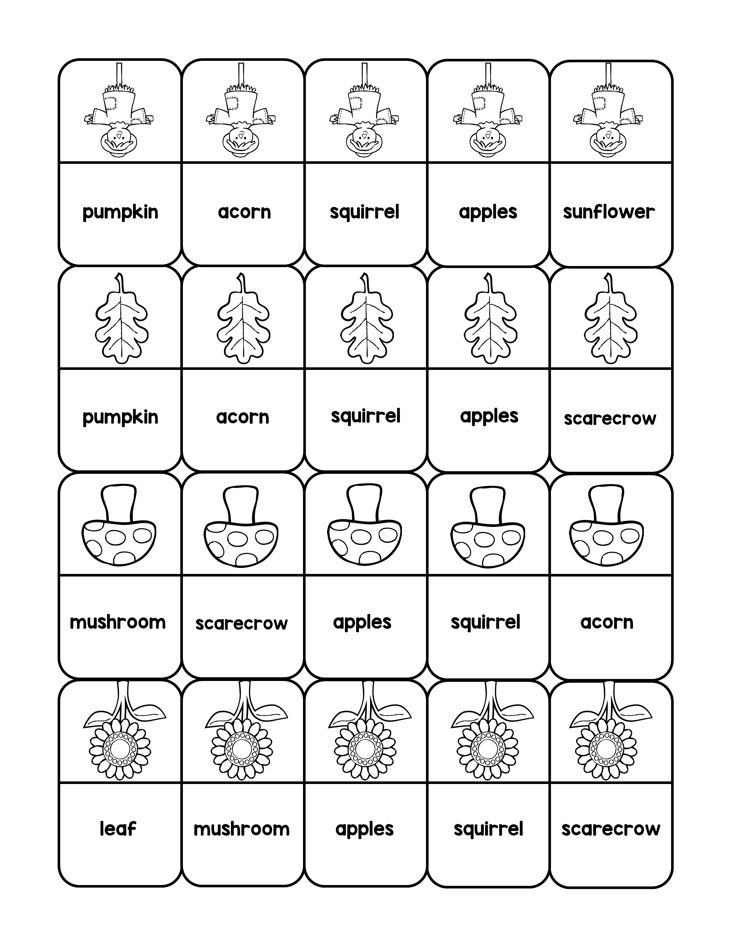 Fall Domino Game with Writing Activity Options - Seasonal Dominoes ...
