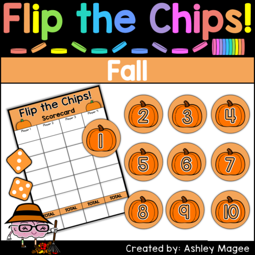 Flip the Chips Fall Math Game | Made By Teachers