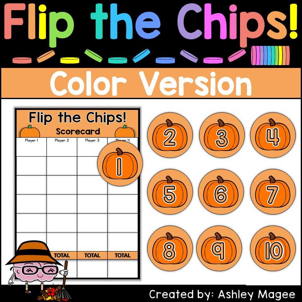 Flip the Chips Fall Math Game | Made By Teachers