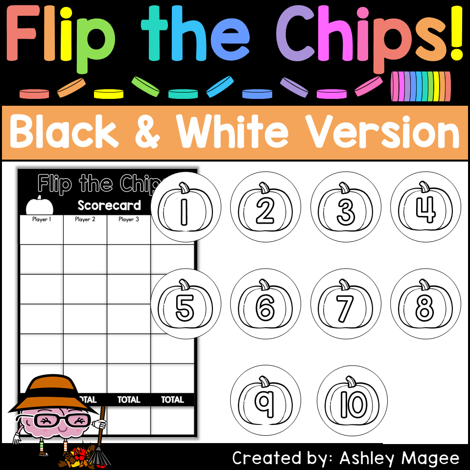 Flip the Chips Fall Math Game | Made By Teachers