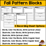 Let's Build - Fall Pattern Block Mats and Task Cards Center with ...