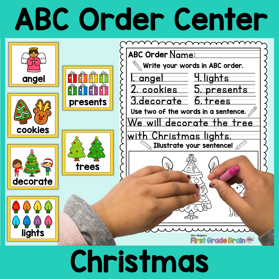 Christmas ABC Order Center/Station with differentiation options | Made ...
