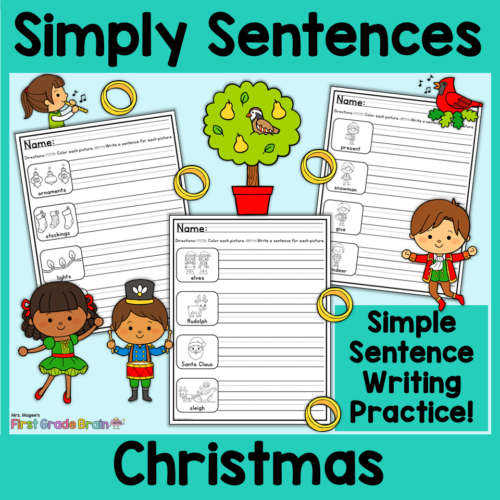 Simply Sentences - Christmas - No Prep Sentence Writing Center or ...