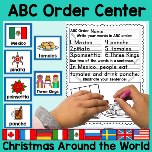 Christmas Around the World ABC Order Center/Station with ...