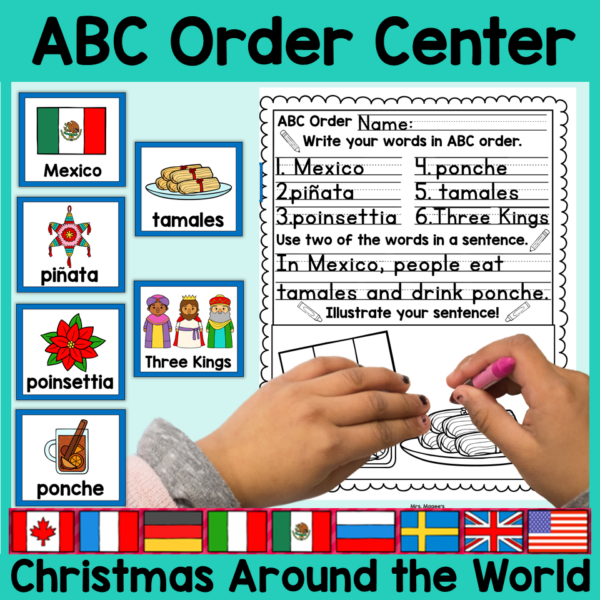 Christmas Around the World ABC Order Center/Station with ...