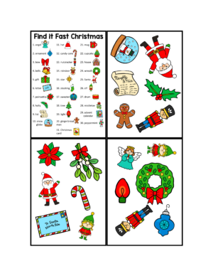 Christmas Find it Fast Card Game | Made By Teachers