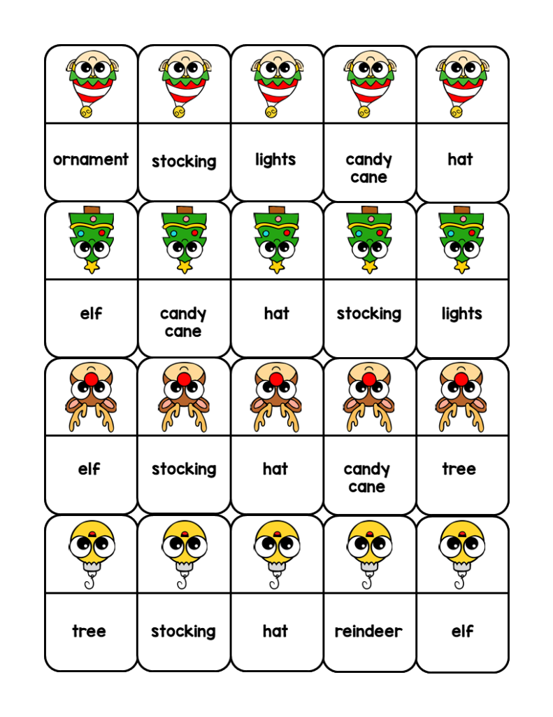 Christmas Domino Game with Writing Activity Options - Christmas Party ...