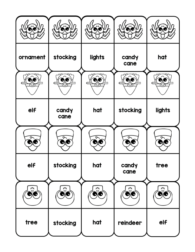 Christmas Domino Game with Writing Activity Options - Christmas Party ...