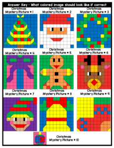 Christmas Phonics Mystery Pictures - Made By Teachers