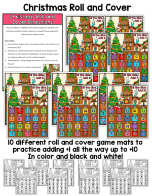 Christmas Addition Games: Holiday Themed Math Center Activities | Made ...
