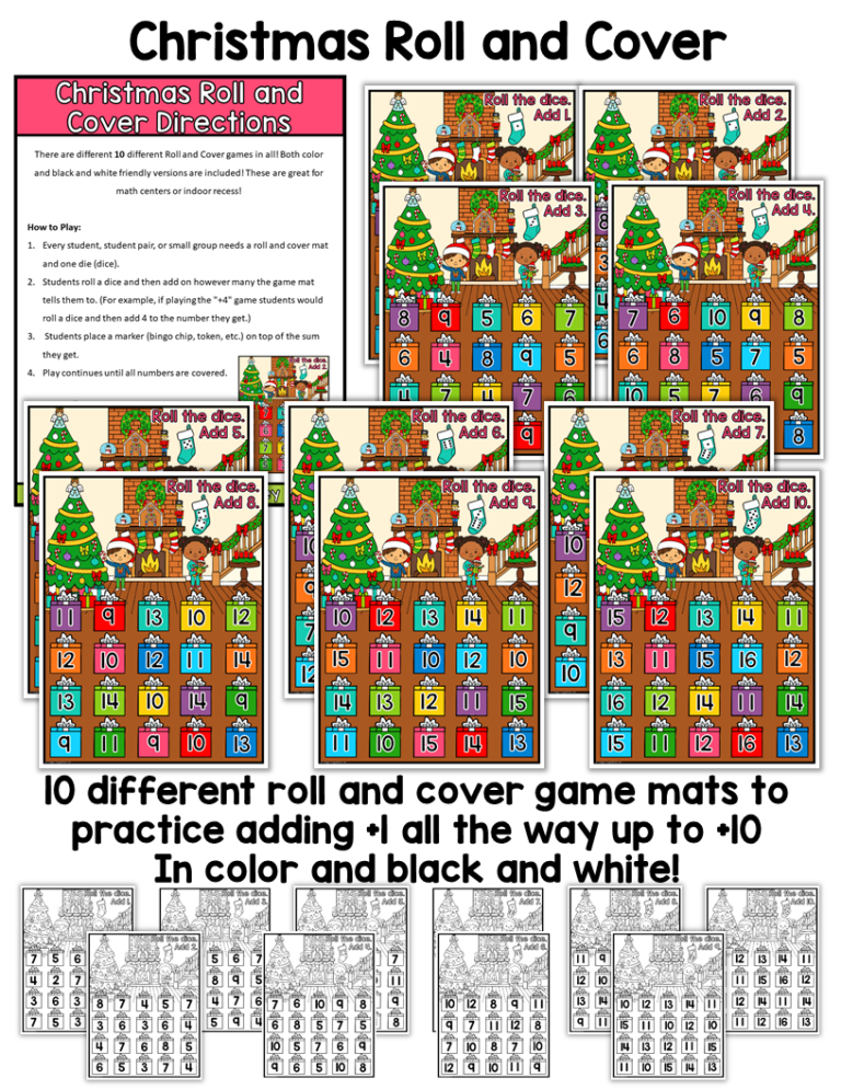 Christmas Addition Games: Holiday Themed Math Center Activities | Made ...