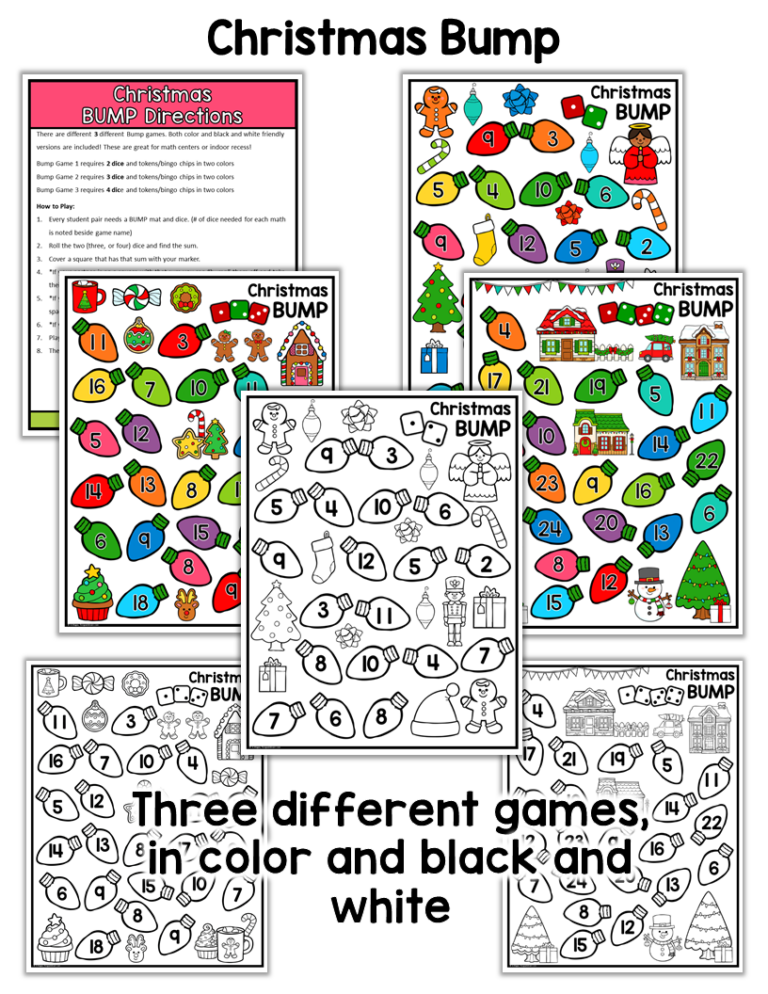 Christmas Addition Games: Holiday Themed Math Center Activities | Made ...