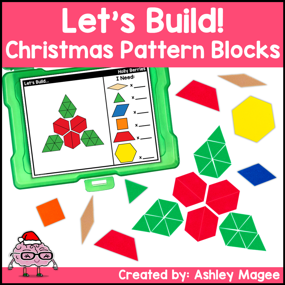 Let's Build - Earth Day Pattern Block Mats and Task Cards Center | Made ...