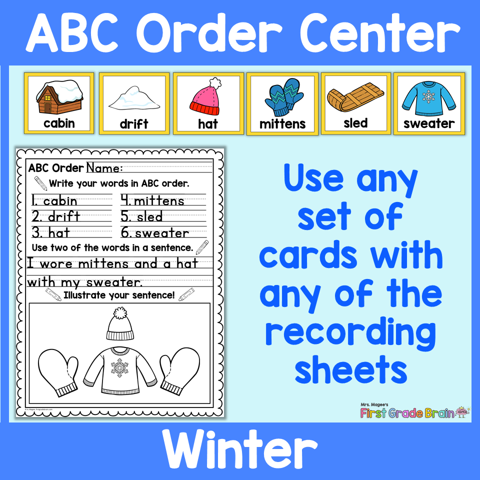Winter ABC Order Center/Station with differentiation options | Made By ...