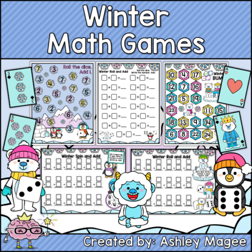 Winter Math Games: Fun Themed Addition Math Games | Made By Teachers