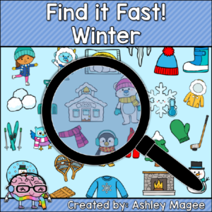 Winter Find it Fast Card Game - Made By Teachers