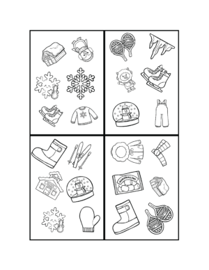 Winter Find it Fast Card Game - Made By Teachers