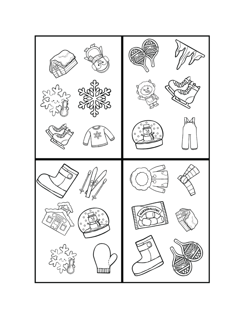 Winter Find it Fast Card Game - Made By Teachers