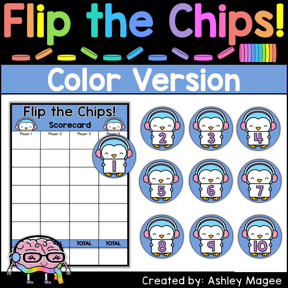 Flip the Chips Winter Math Game | Made By Teachers