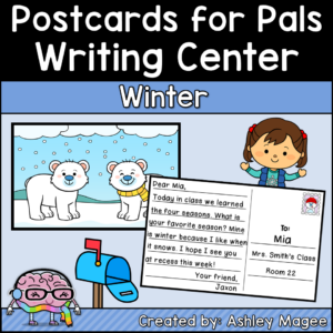 Postcards for Pals: Winter Themed Writing Center | Made By Teachers