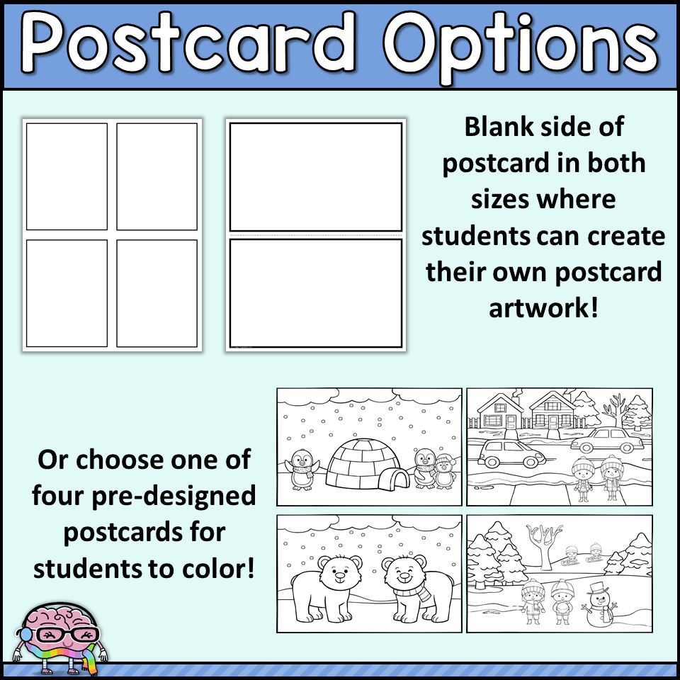 Postcards for Pals: Winter Themed Writing Center | Made By Teachers