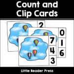 Hot Air Balloons 0-10 Count and Clip Cards | Made By Teachers