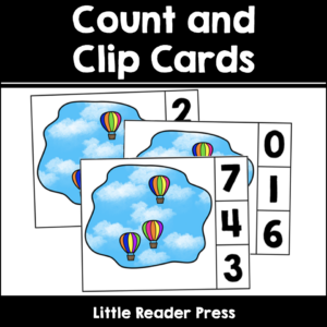 Hot Air Balloons 0-10 Count and Clip Cards | Made By Teachers