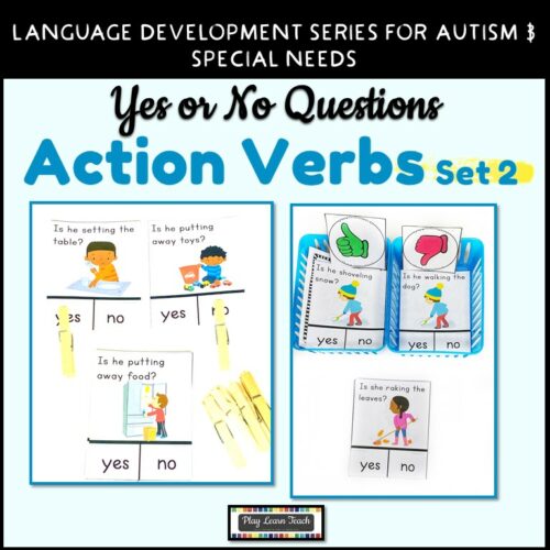 Yes No Questions Action Verbs Set 2 | Speech Therapy | Made By Teachers