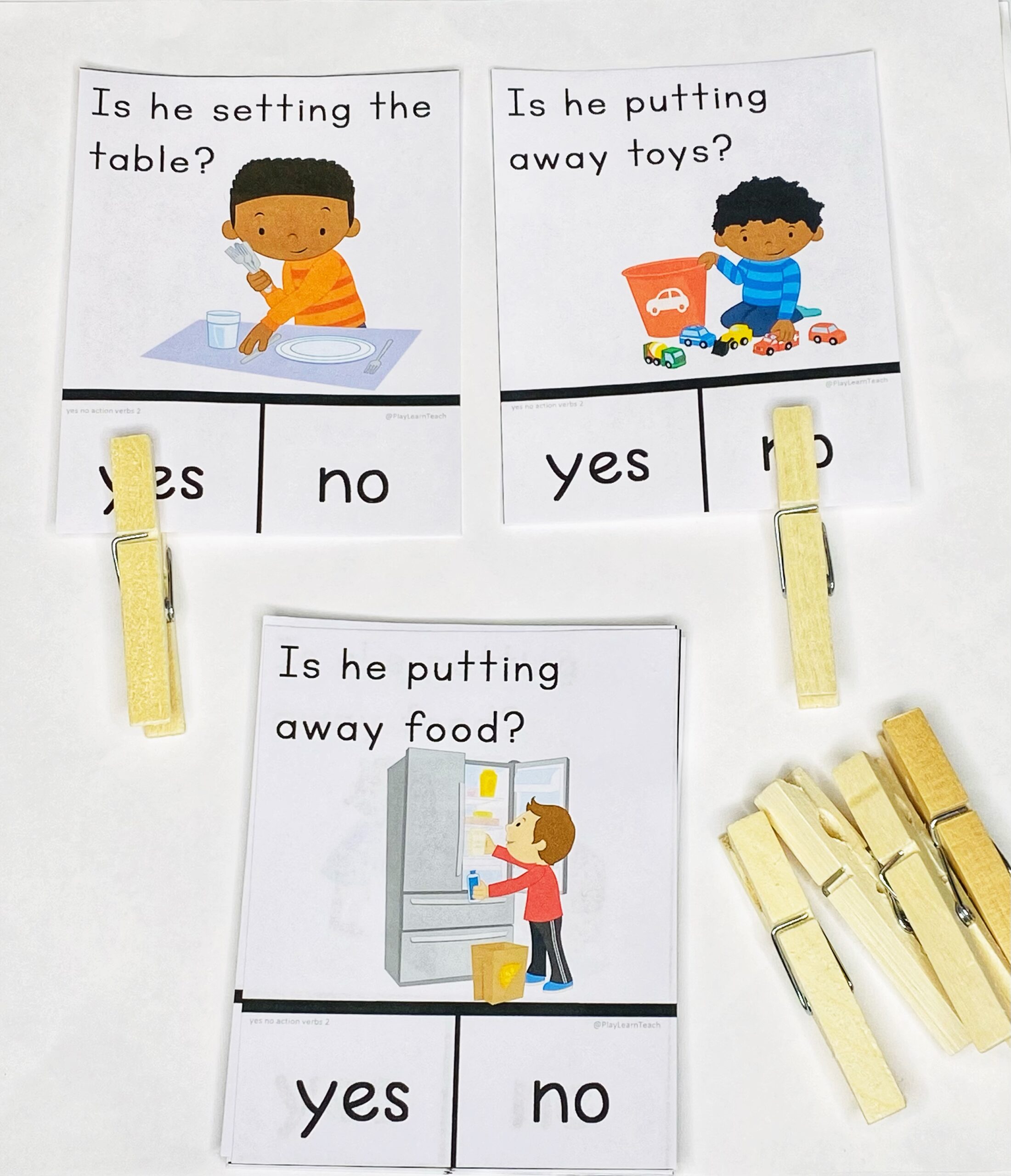 Yes No Questions Action Verbs Set 2 | Speech Therapy | Made By Teachers