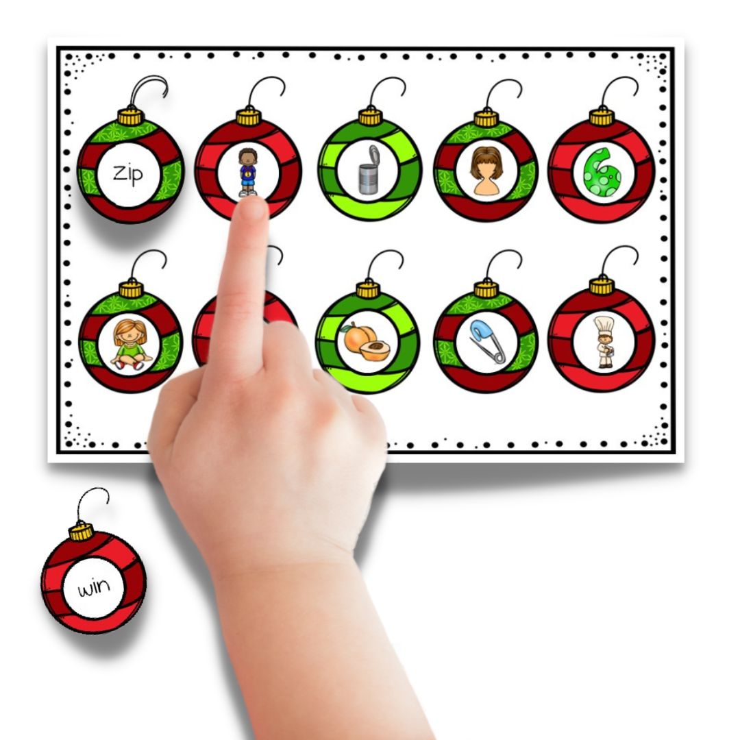 Christmas CVC Words Matching Activity | Made By Teachers