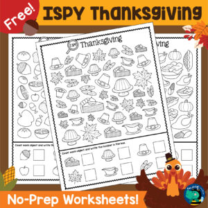 Free ISPY Thanksgiving Printables | Made By Teachers