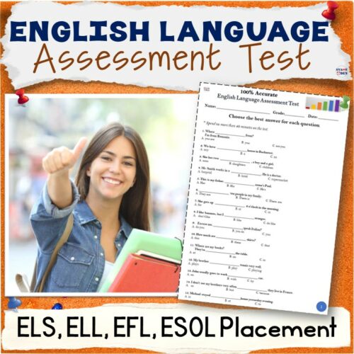 English Language Assessment Test: 6 Levels Placement - ELS, ELL, EFL ...