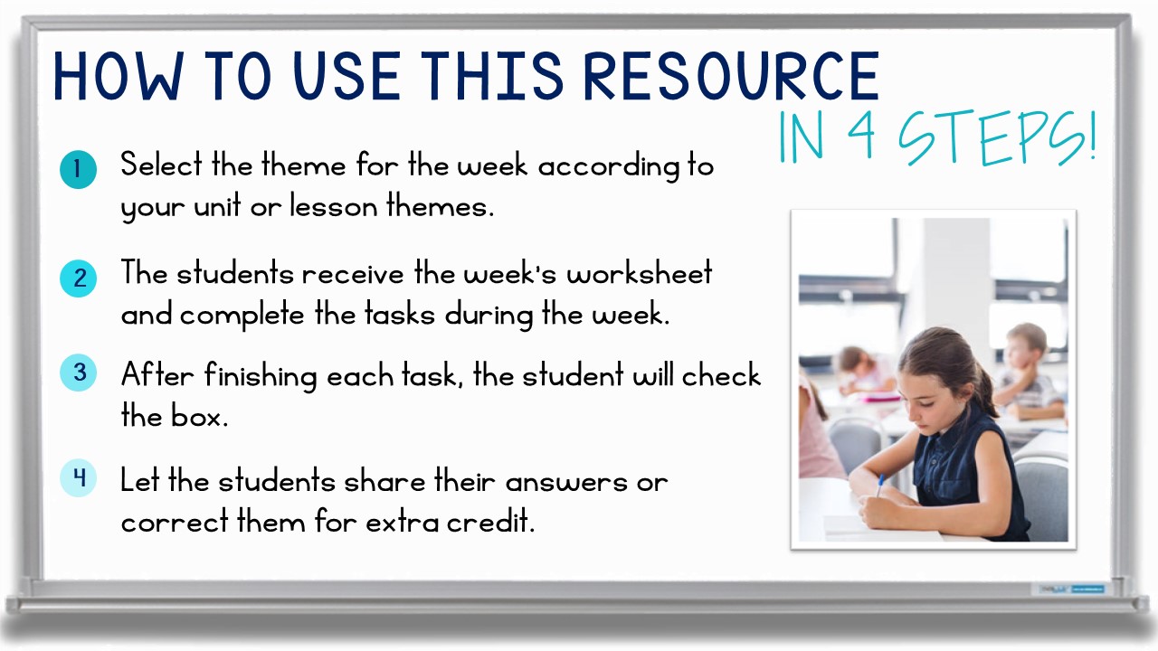 Bell Ringers For Middle School: One Year of Daily ELA Warm Up ...