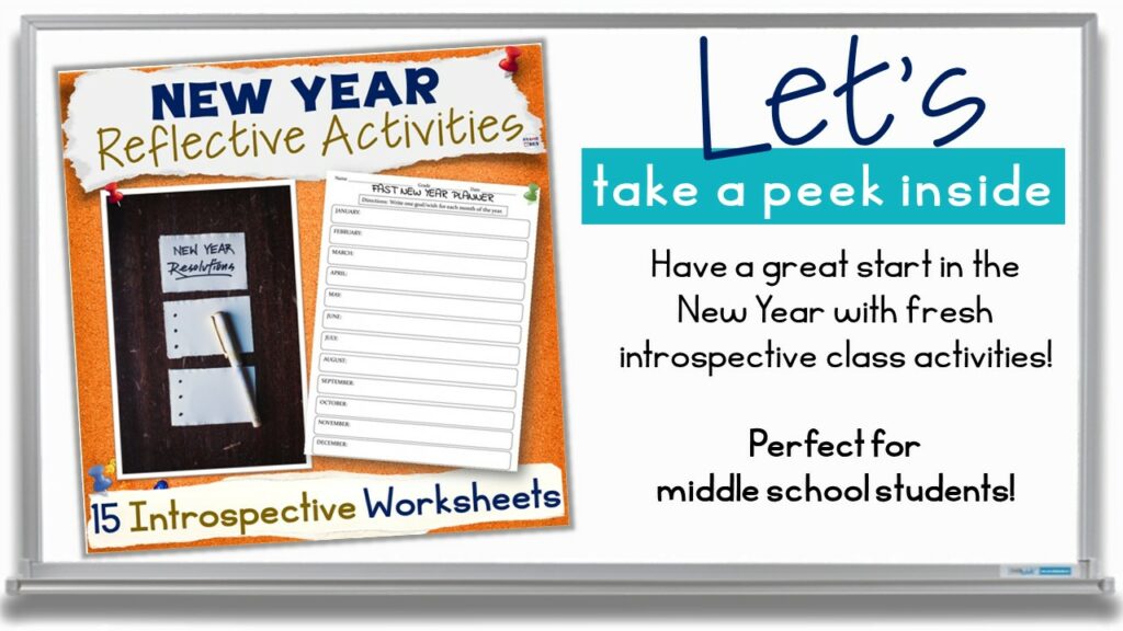 New Year Activities - Resolutions, Introspection, Goal Worksheets PRINT ...