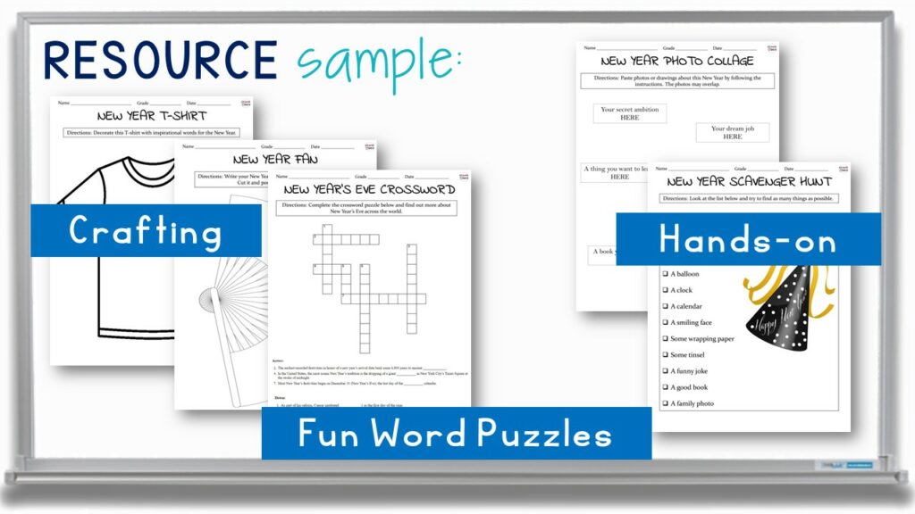 New Year Activities - Resolutions, Introspection, Goal Worksheets PRINT ...