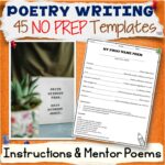 Poetry Writing Activities - How To Write A Poem Prompts For Middle ...