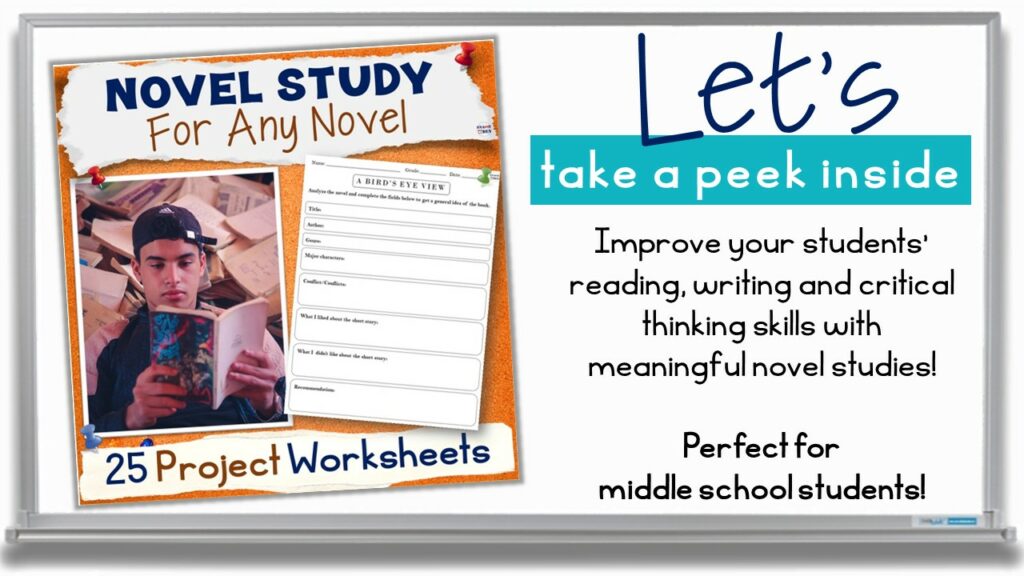 Novel Study For Any Novel: Generic Activities, Projects and Assignments ...