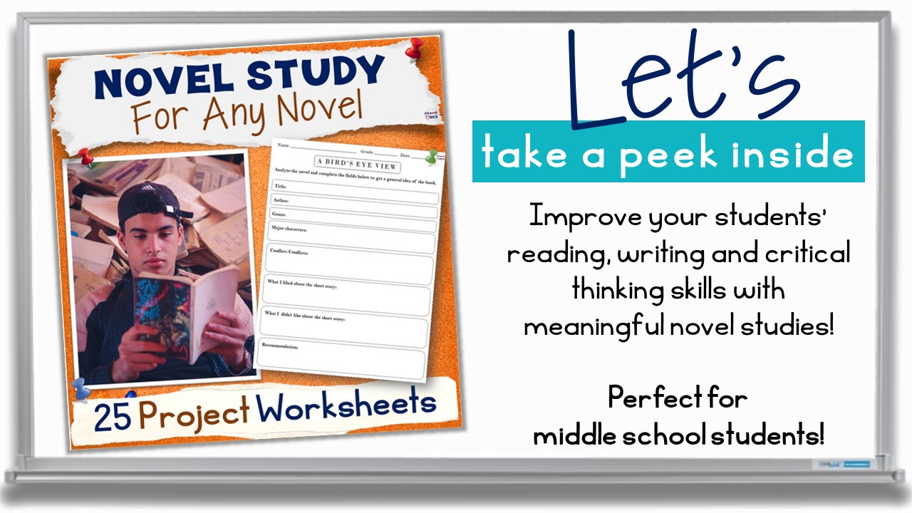 Novel Study For Any Novel: Generic Activities, Projects and Assignments ...
