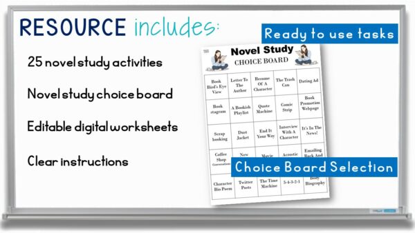 Novel Study For Any Novel: Generic Activities, Projects and Assignments ...