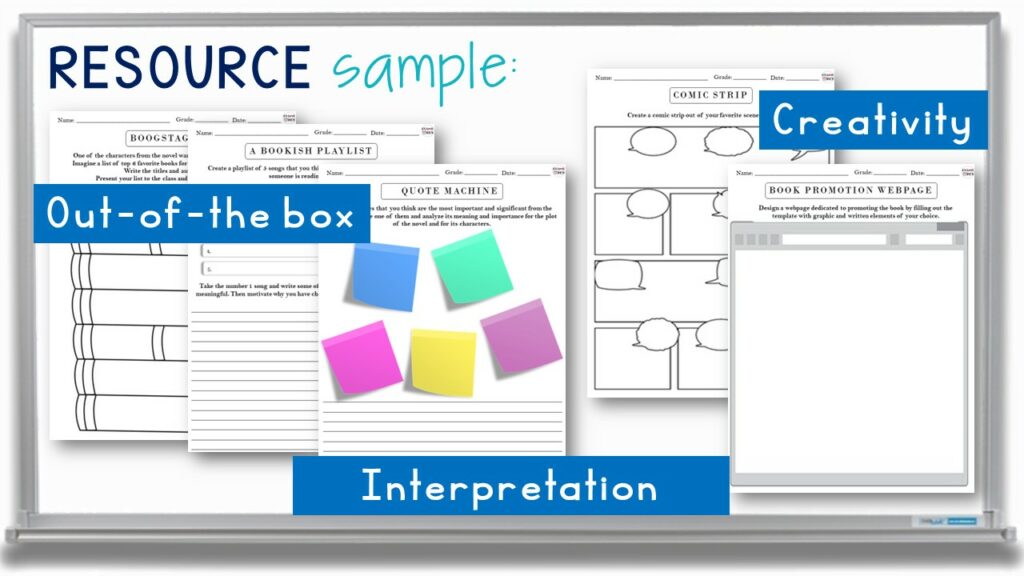 Novel Study For Any Novel: Generic Activities, Projects and Assignments ...