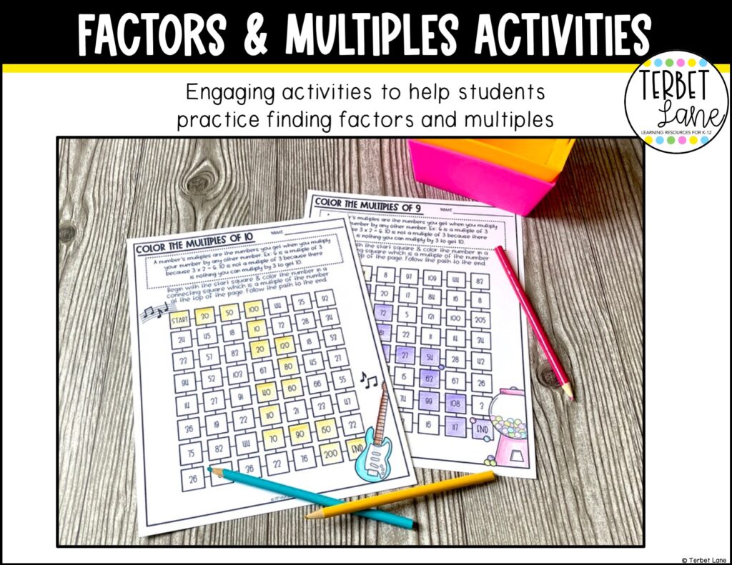 Factors and Multiples Activity Pages | Made By Teachers
